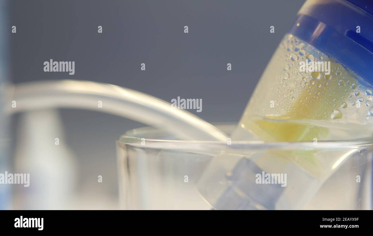 Oxygen mask of nebulizer, medical equipment for pneumonia, covid, sars ...