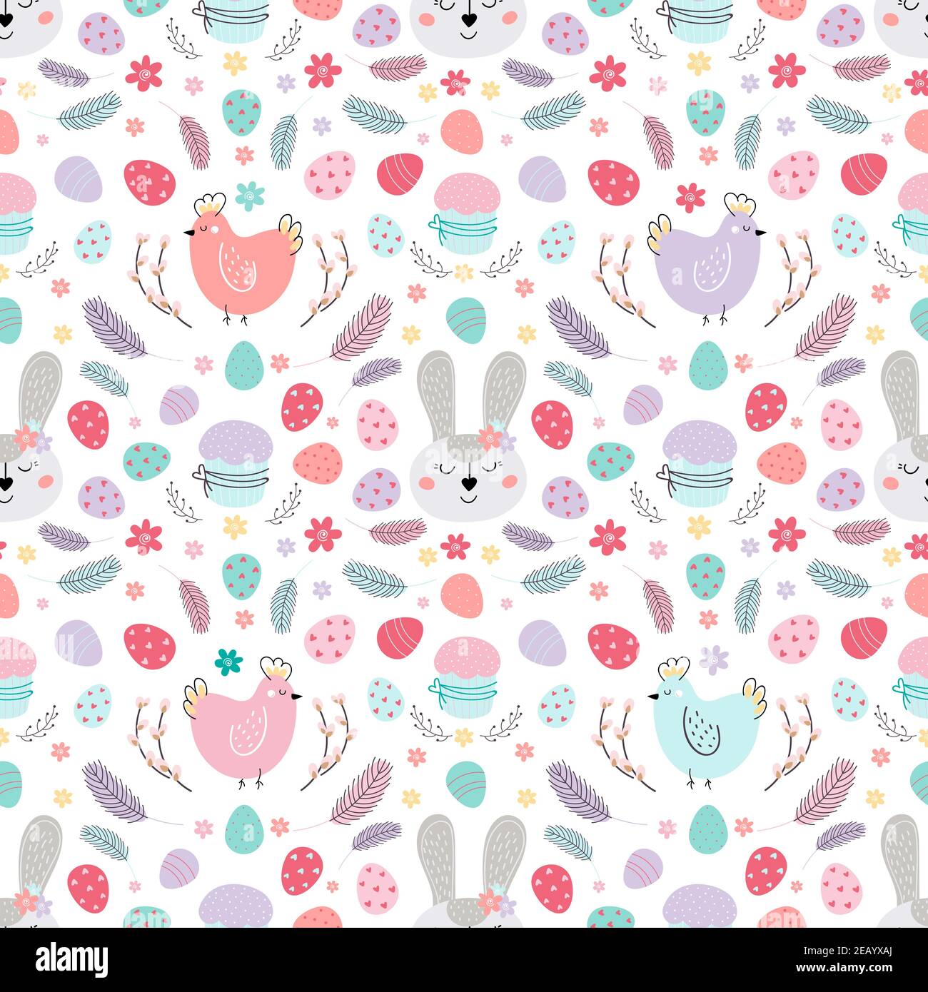 Rabbit Pattern Background