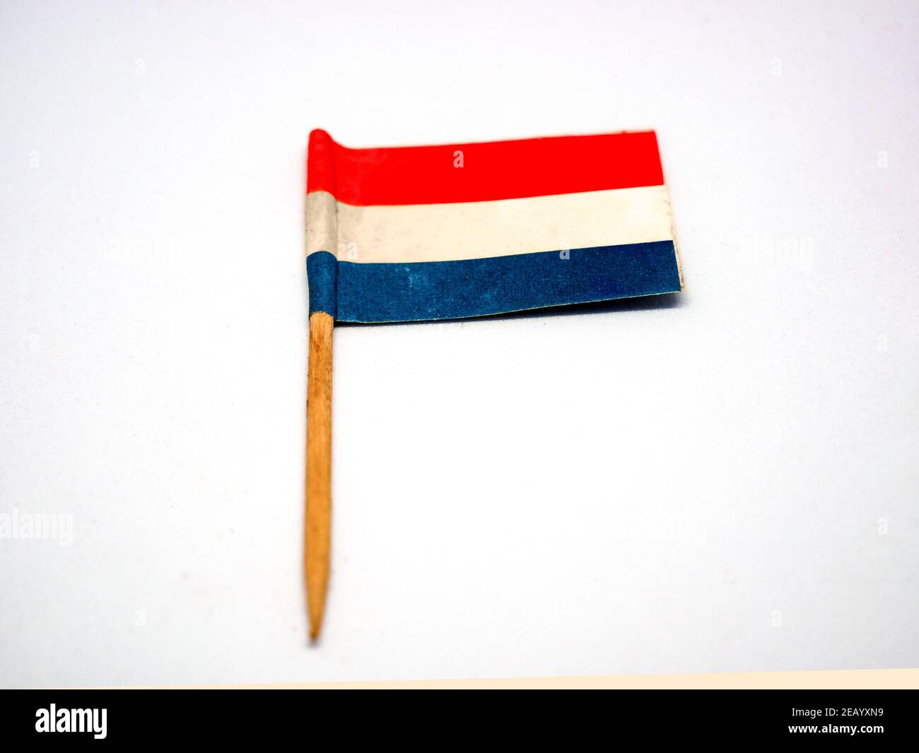 Netherlands - old paper toothpick flag Stock Photo - Alamy
