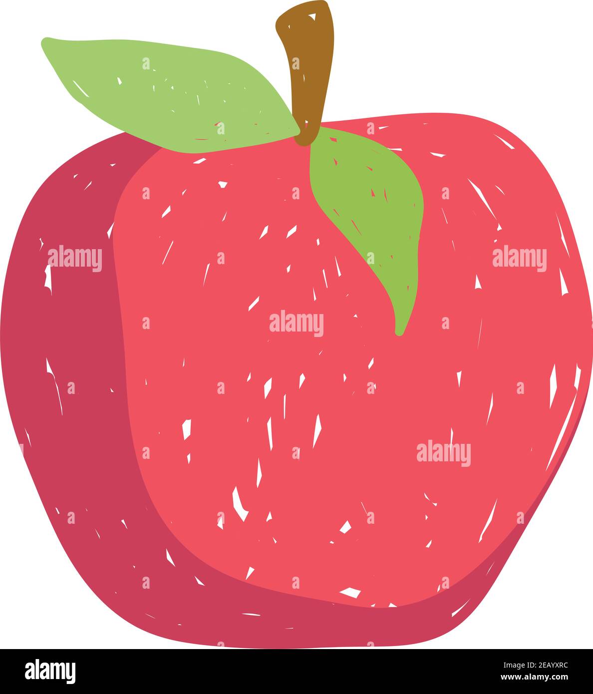 healthy food fresh apple flat icon style vector illustration Stock ...