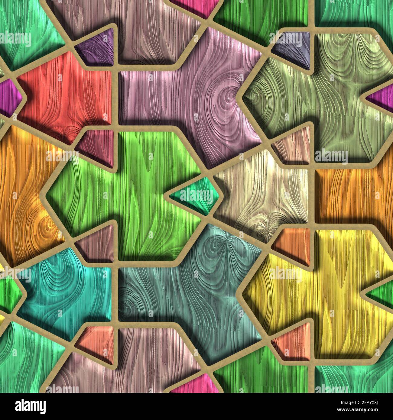 3D render seamless pave background tile with wood pattern texture Stock ...