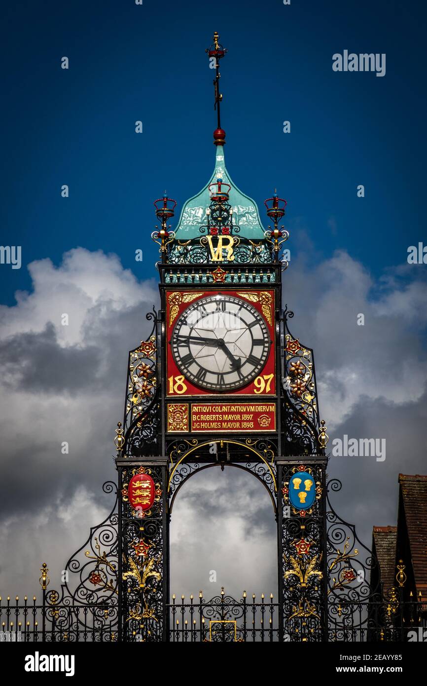 Eastgate Clock, Chester, England Stock Photo - Alamy