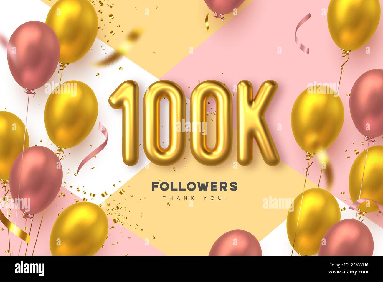 100k banner hi-res stock photography and images - Alamy
