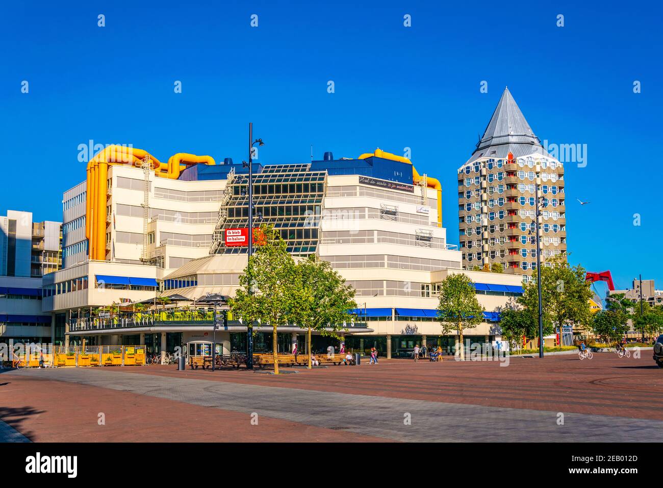 ROTTERDAM, NETHERLANDS, AUGUST 5, 2018: View of the Central library in ...