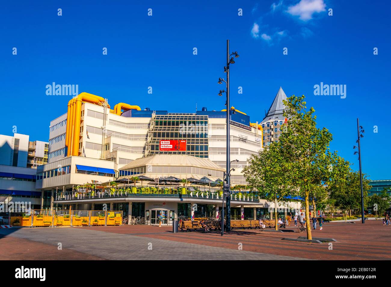 ROTTERDAM, NETHERLANDS, AUGUST 5, 2018: View of the Central library in ...