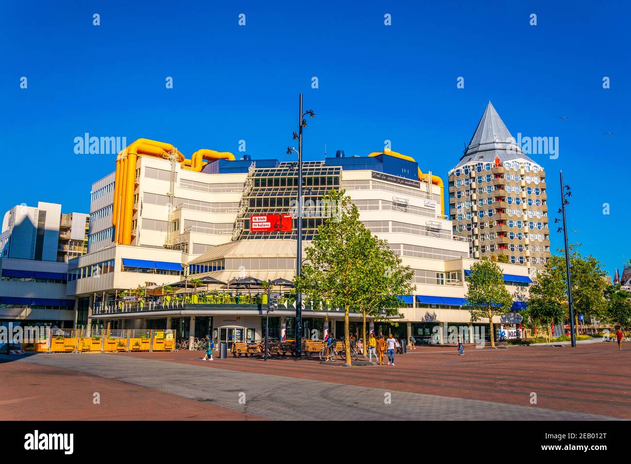 ROTTERDAM, NETHERLANDS, AUGUST 5, 2018: View of the Central library in ...