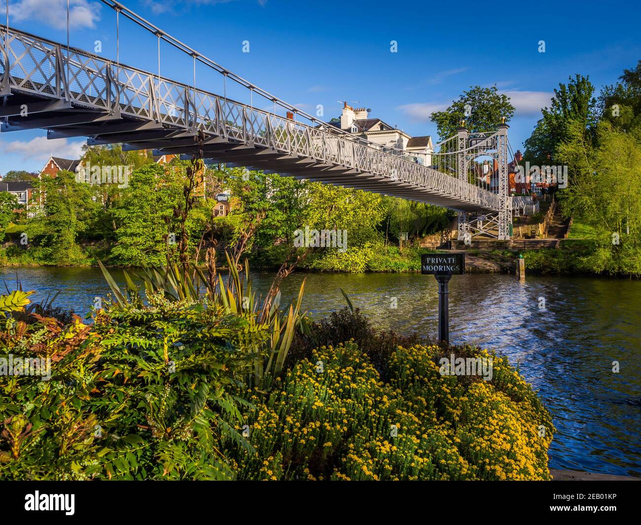 The Queens Park Bridge over the river Dee in Chester Stock Photo - Alamy