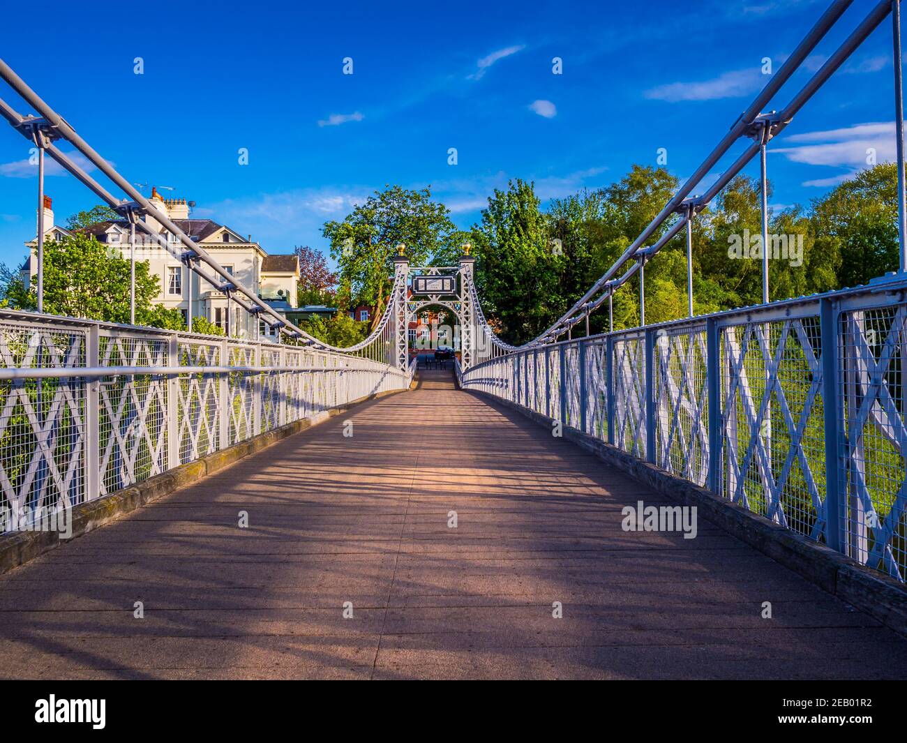 The Queens Park Bridge over the river Dee in Chester opened in 1923 ...
