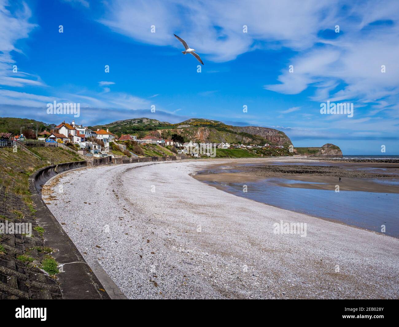The seafront at Rhos on Sea in North Wales Stock Photo - Alamy