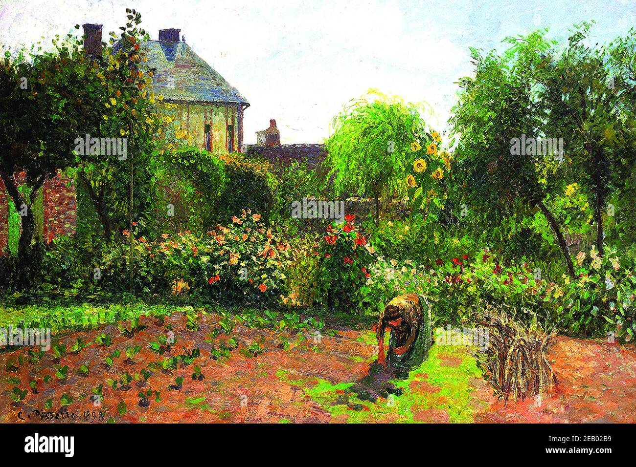 Artist Garden at Eragny 1898 Stock Photo - Alamy