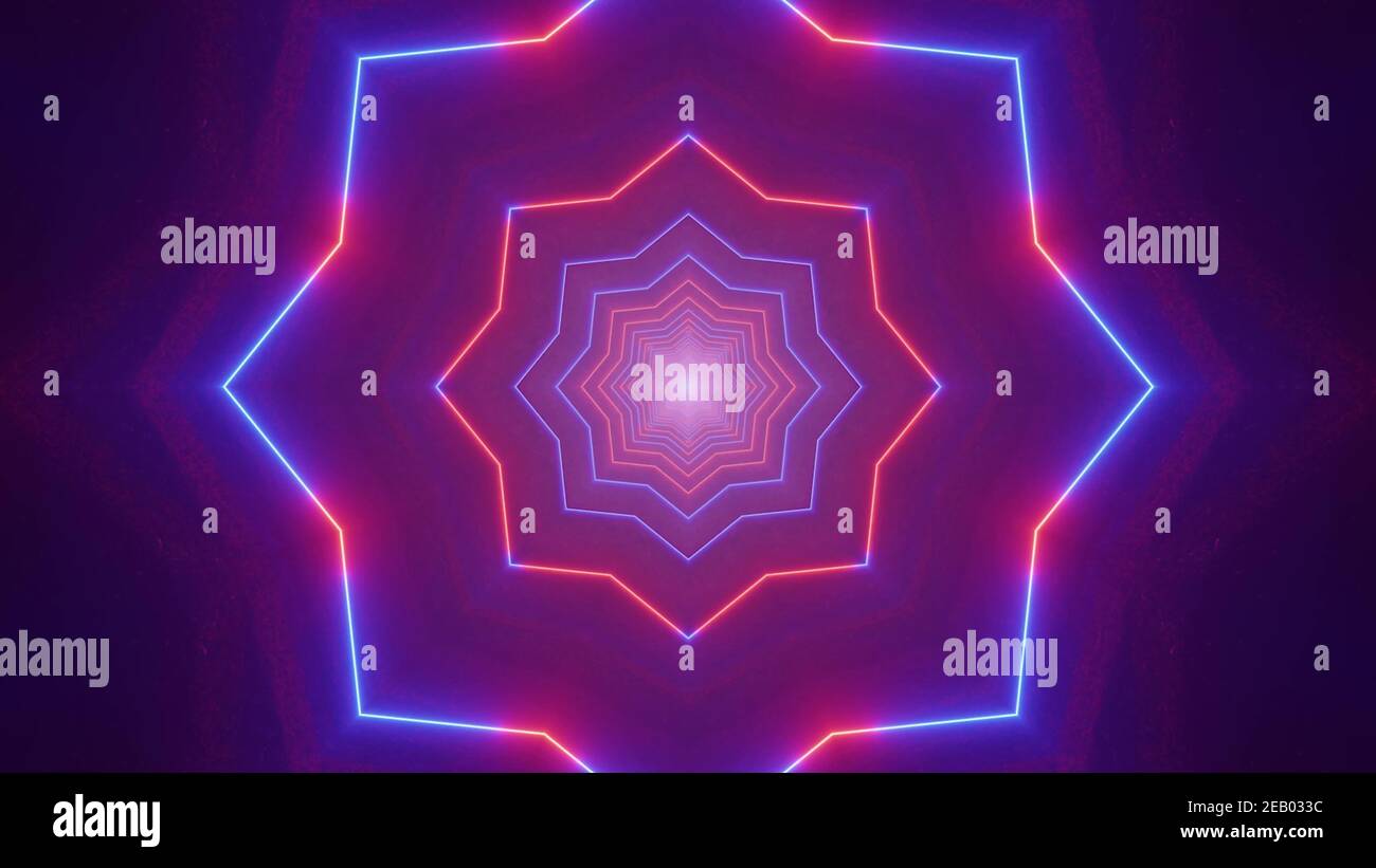 Red star shaped tunnel hi-res stock photography and images - Alamy