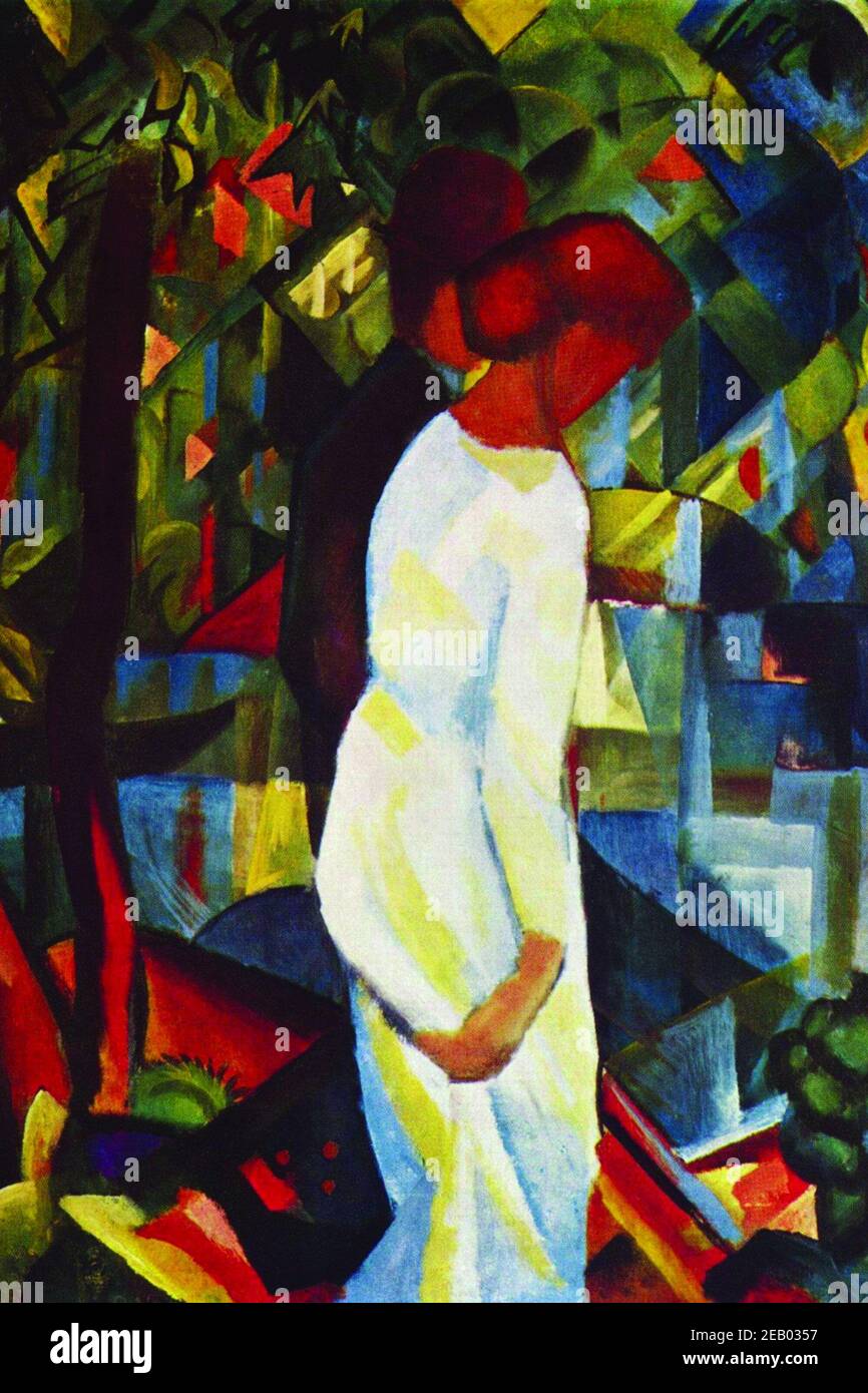 Couple in Forest 1900 Stock Photo - Alamy