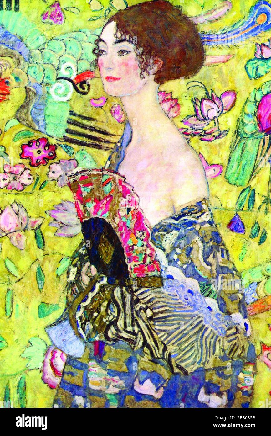 Lady with a Fan 1895 Stock Photo - Alamy