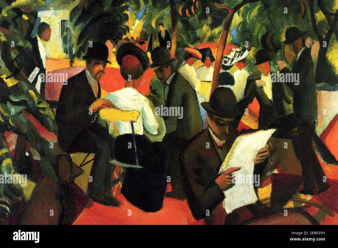 Garden Restaurant 1900 Stock Photo - Alamy