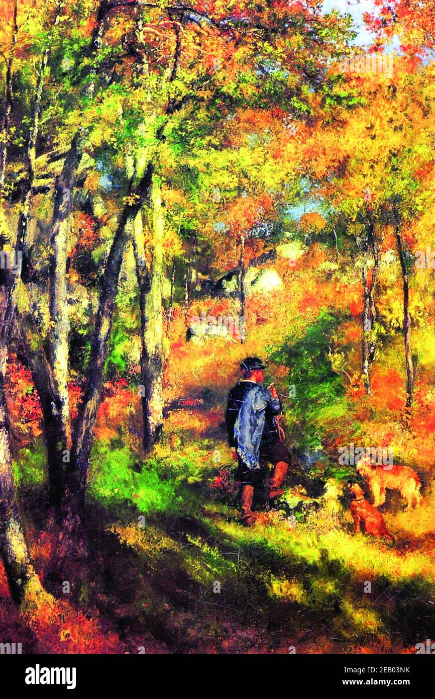 Jules le Coeur and his dogs 1875 Stock Photo - Alamy