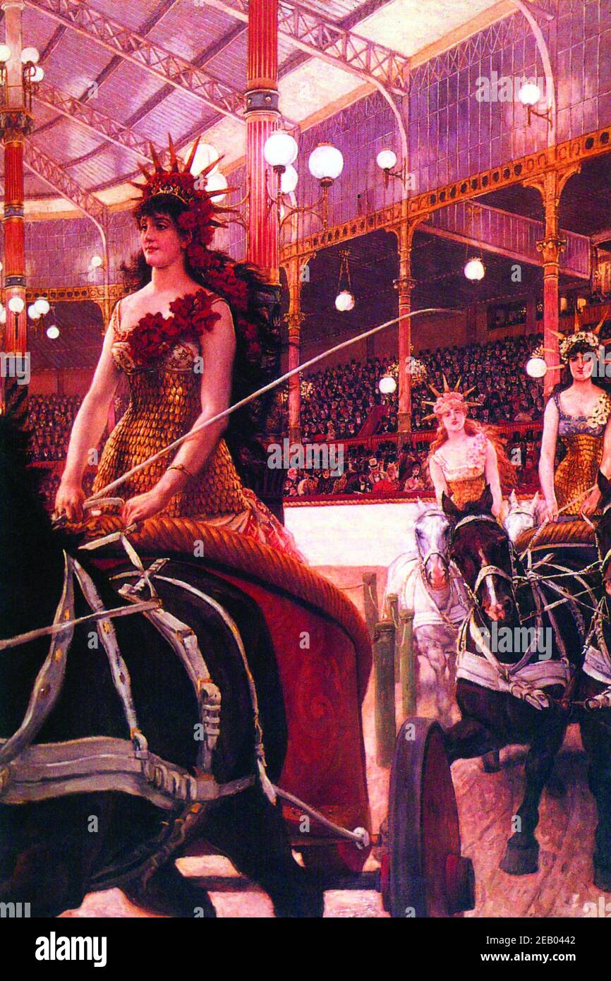 Women in the cars 1865 Stock Photo - Alamy