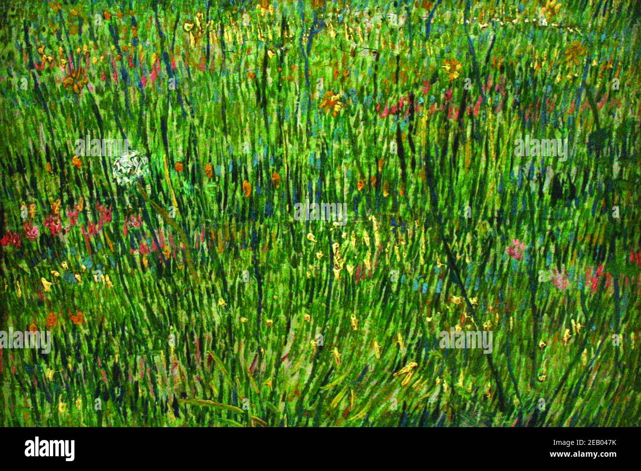 Patch of grass by Van Gogh 1880 Stock Photo - Alamy