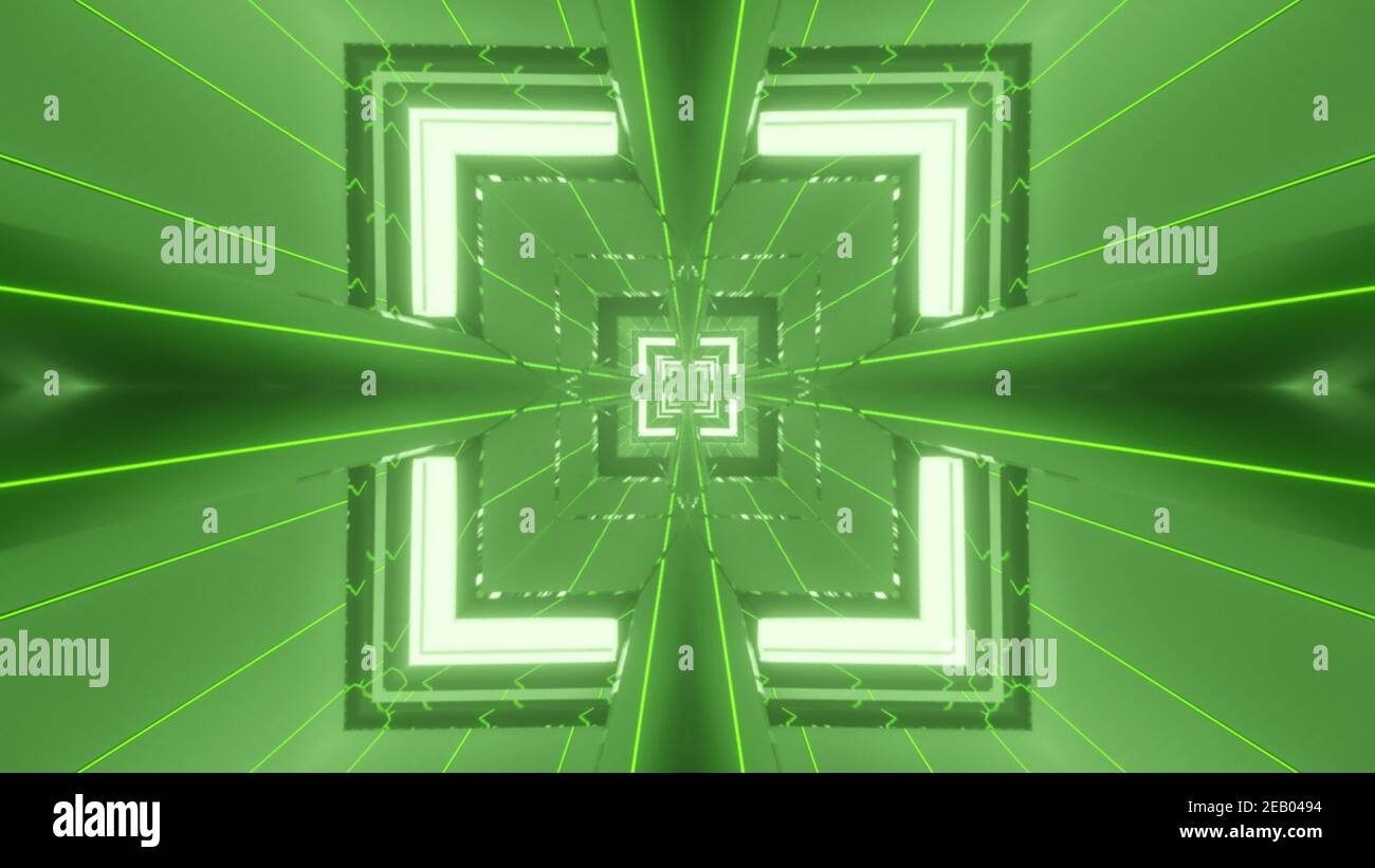 Green square 3d hi-res stock photography and images - Alamy
