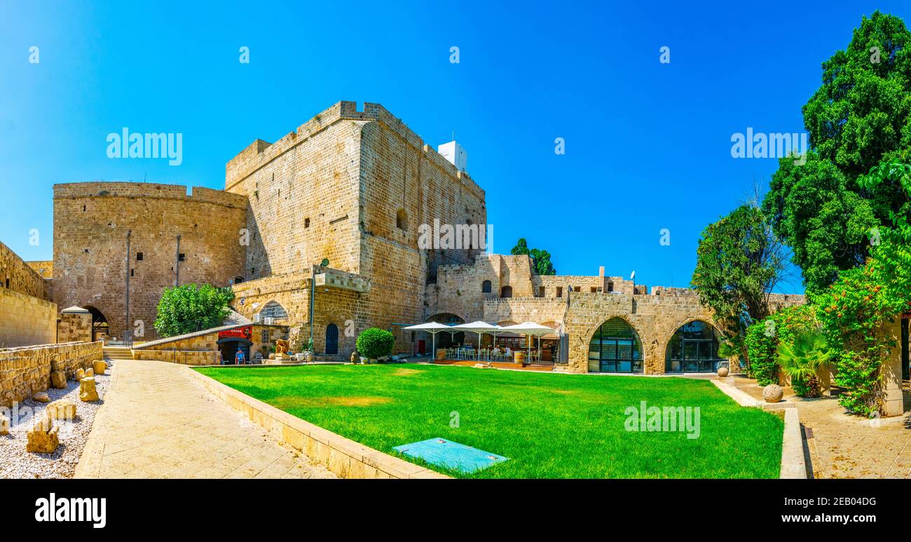 ACRE, ISRAEL, SEPTEMBER 12, 2018: View of the Knights hall in Akko ...