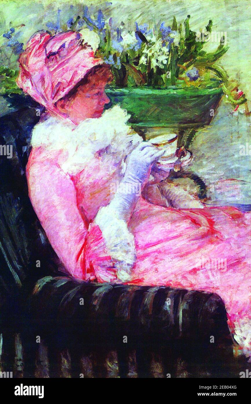 Cup of tea 1880 Stock Photo - Alamy