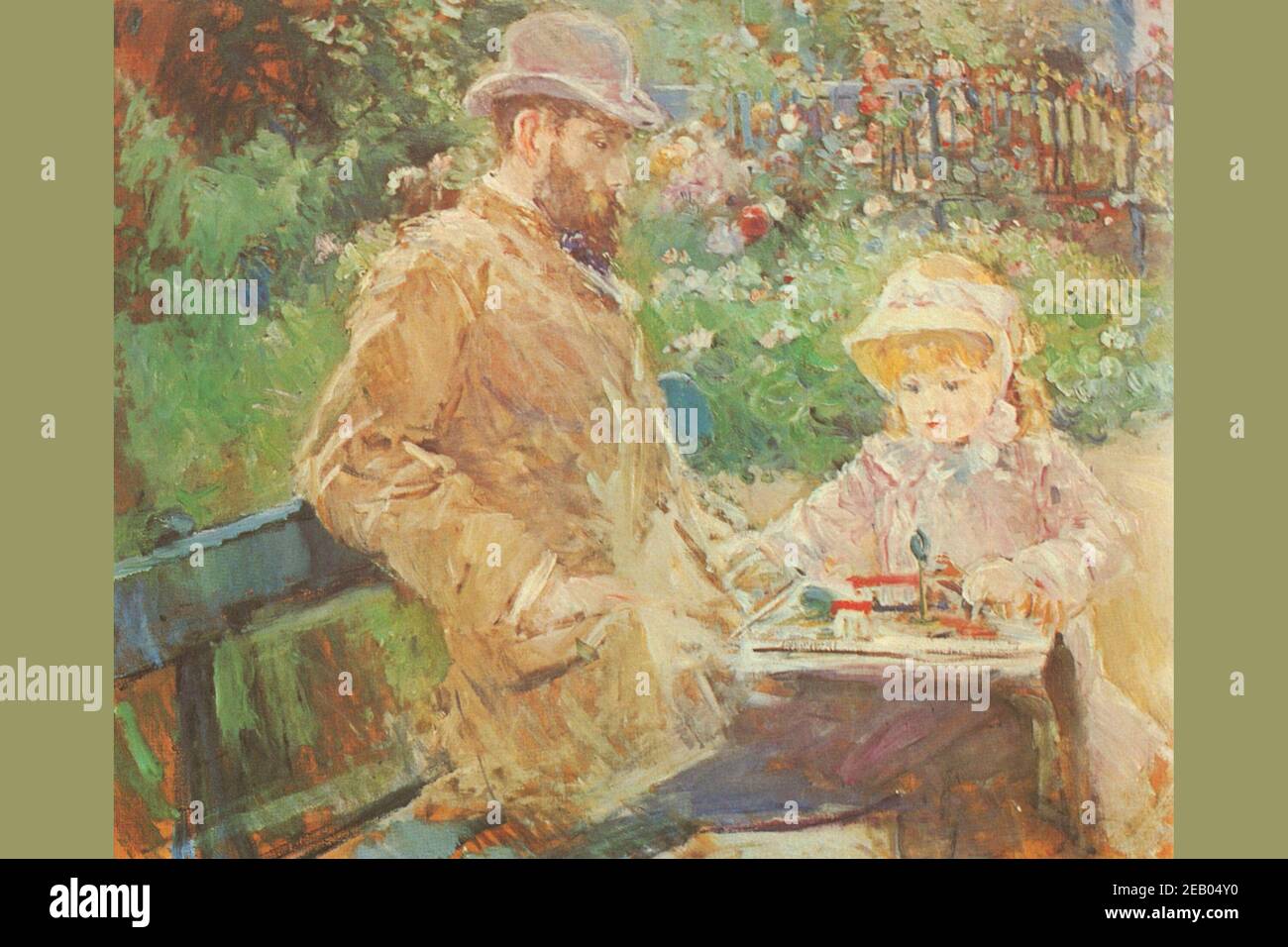 Eugene manet and his daughter at bougival hi-res stock photography and ...