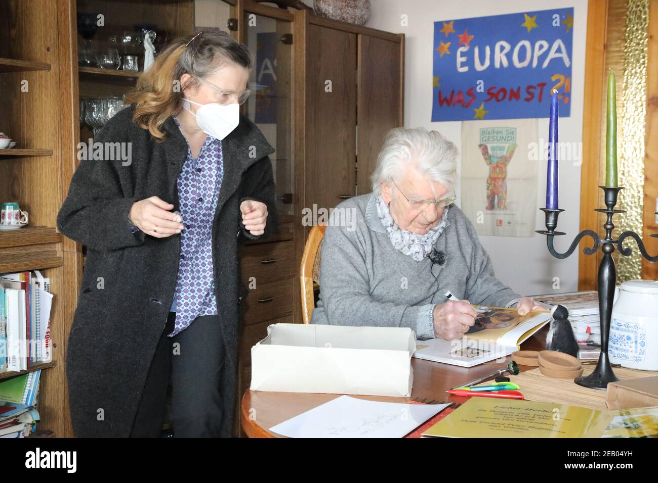 Schauspieler Heinz Behrens und Ehefrau Birgit bei der Aufzeichnung der ...