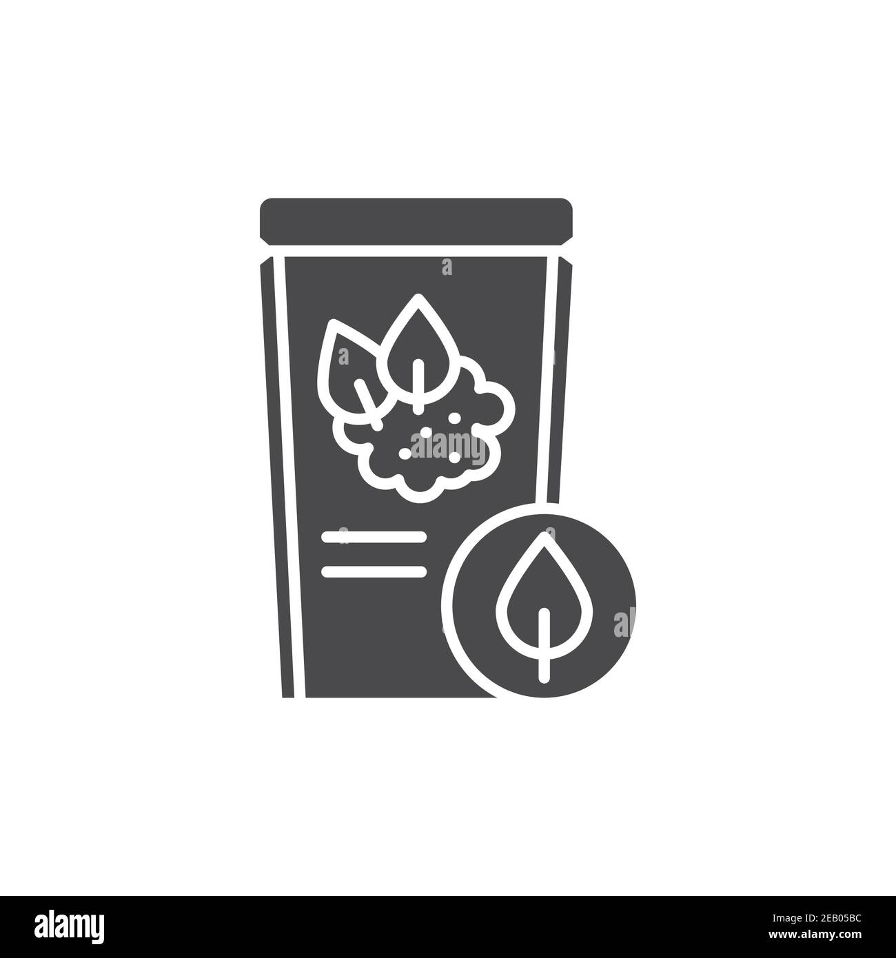 Matcha tea packaging olor line icon. Pictogram for web page, mobile app ...