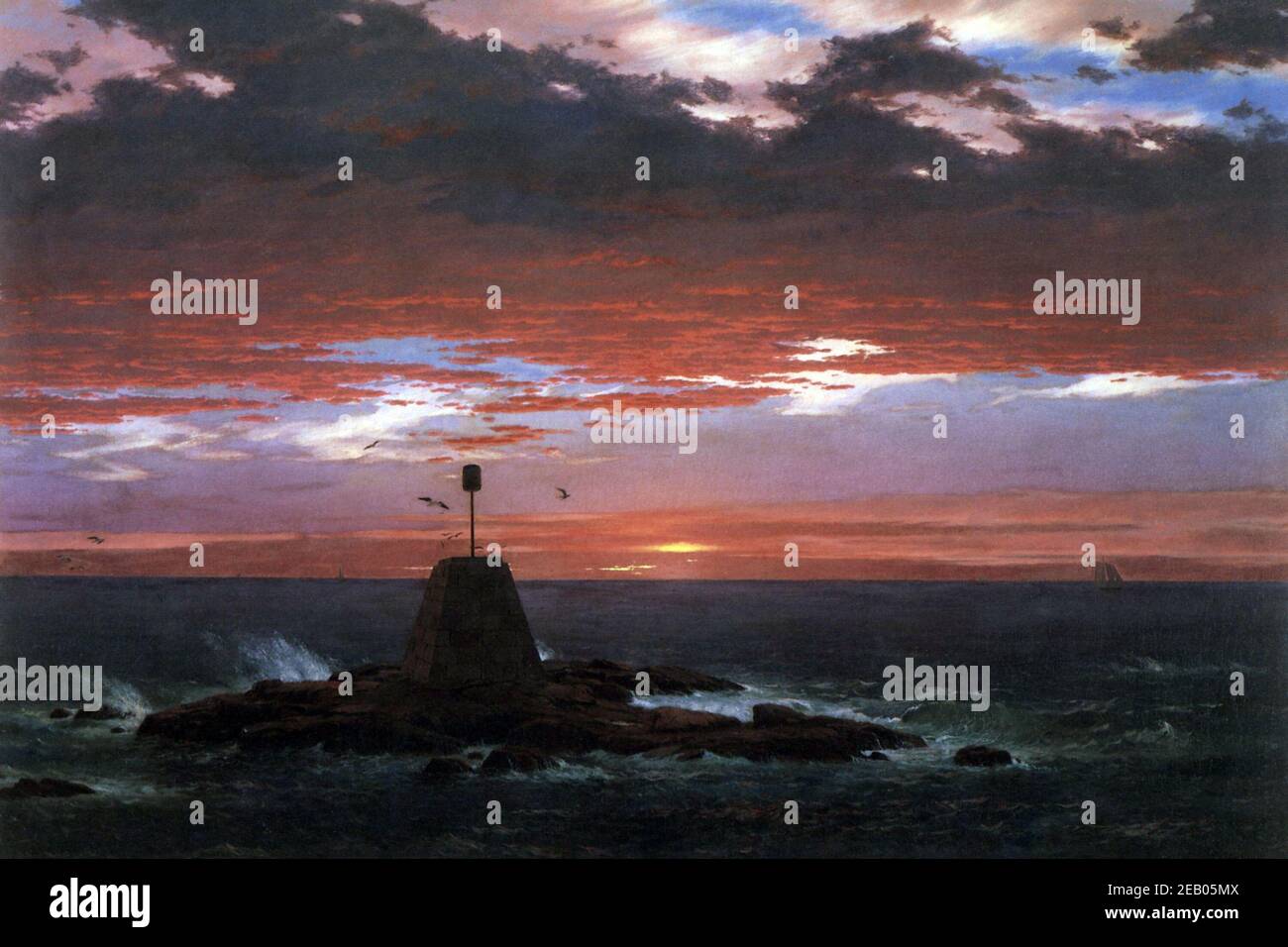 Light, of Mount Desert from Iceland 1860 Stock Photo - Alamy