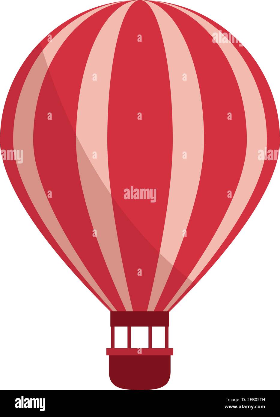 amusement park carnival hot air balloon flat design vector illustration ...