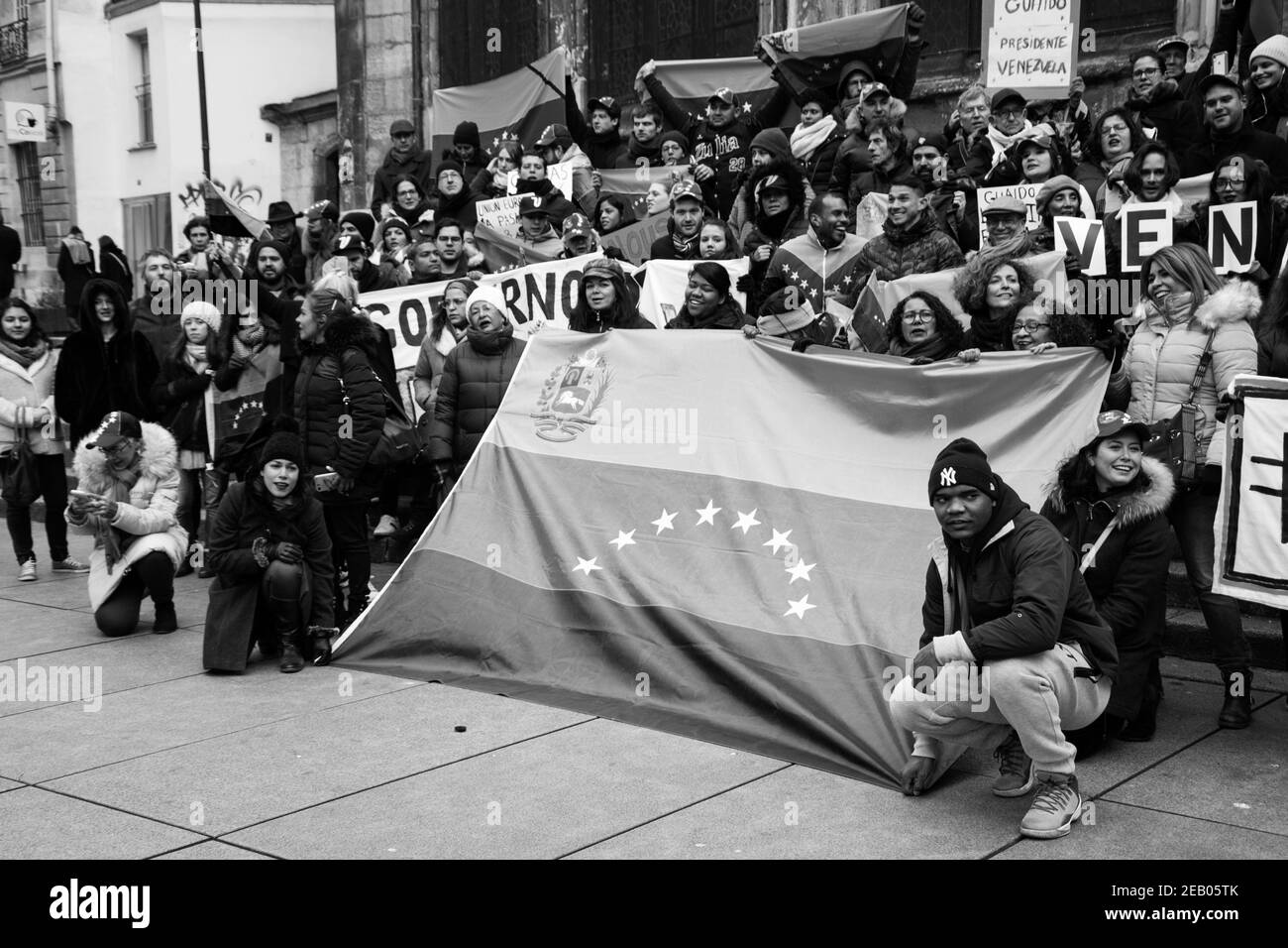 Flag of the venezuela Black and White Stock Photos & Images - Alamy