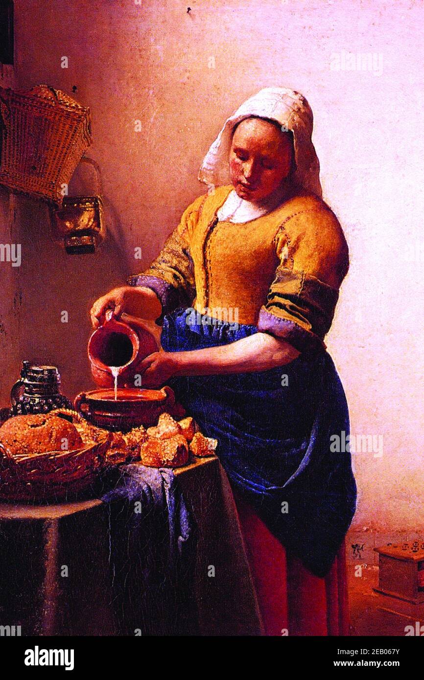 Milk maid 1655 Stock Photo - Alamy