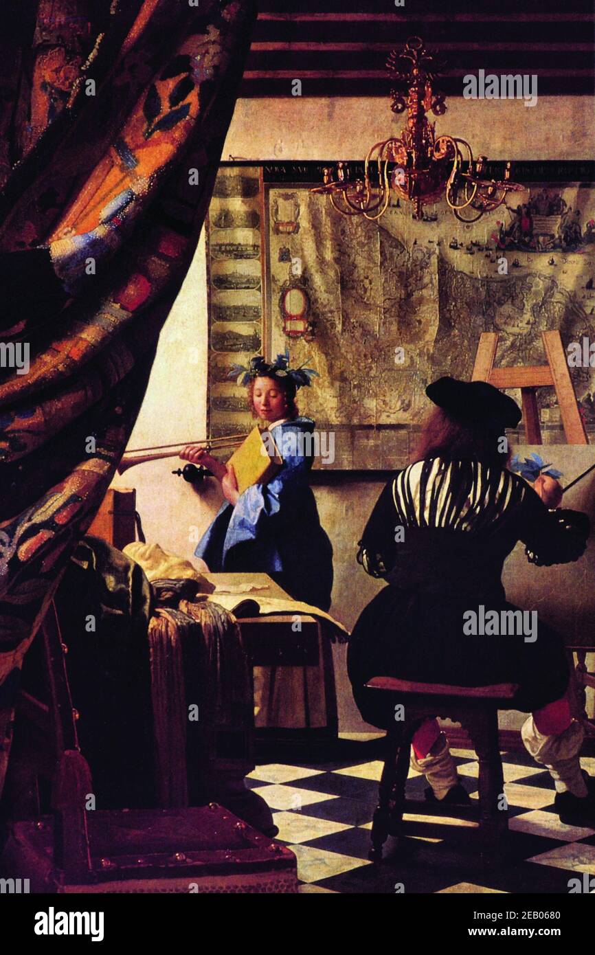 The Allegory of Painting 1655 Stock Photo - Alamy