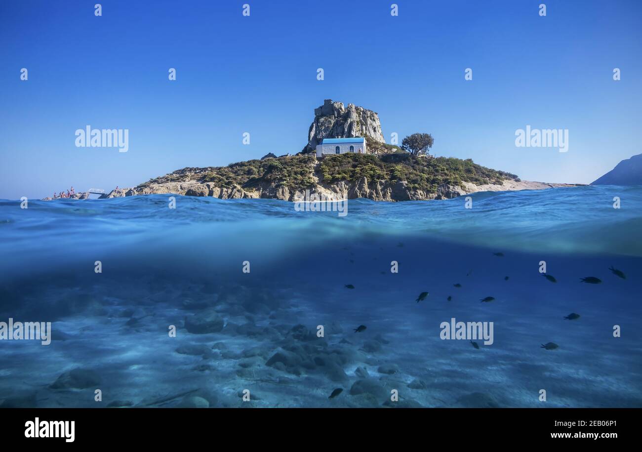 Kastri islet in Kos island Greece Stock Photo - Alamy