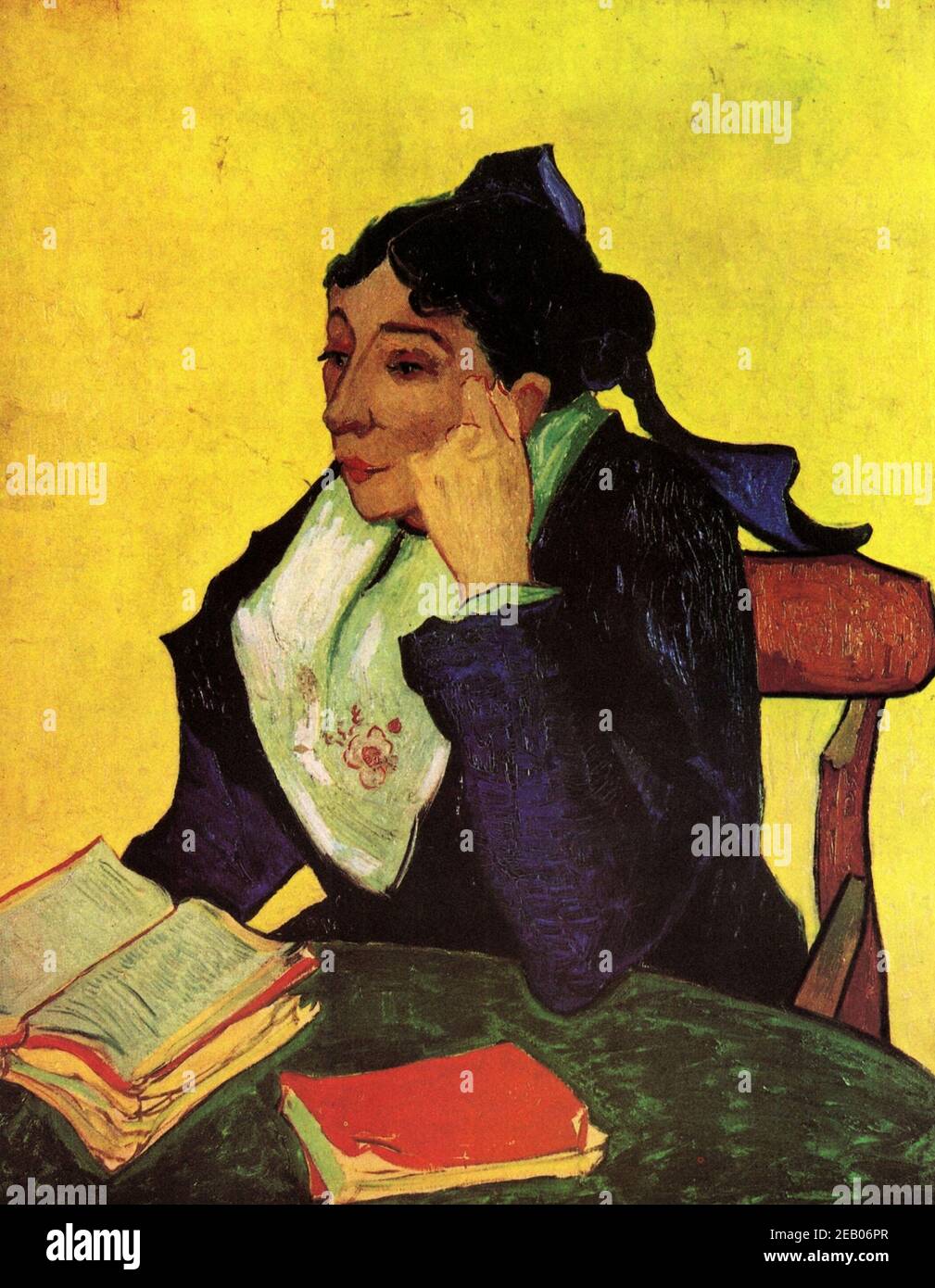 L'Arlesienne Madame Ginoux with Books 1880 Stock Photo - Alamy