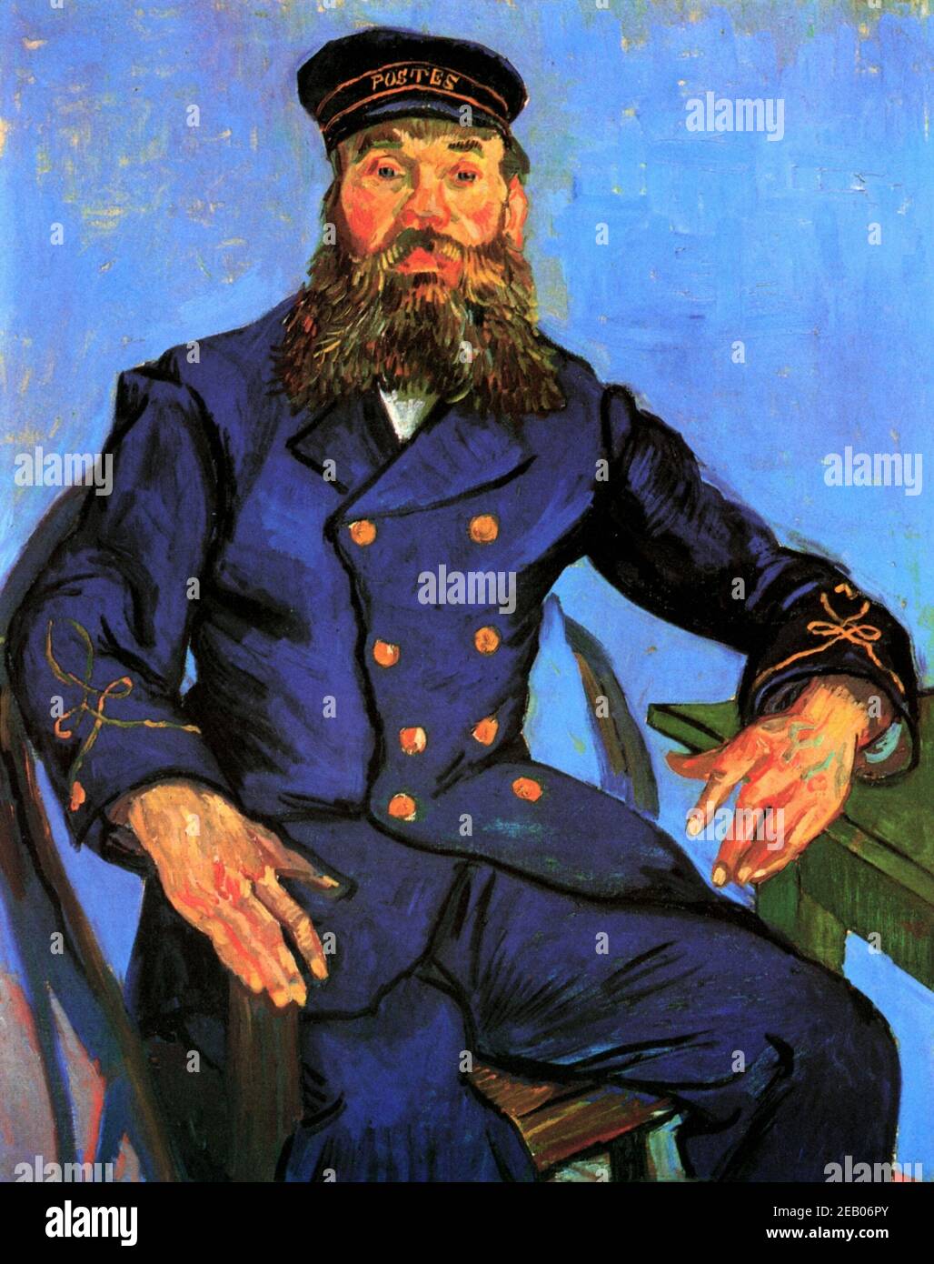 Portrait of the Postman Joseph Roulin 1880 Stock Photo - Alamy