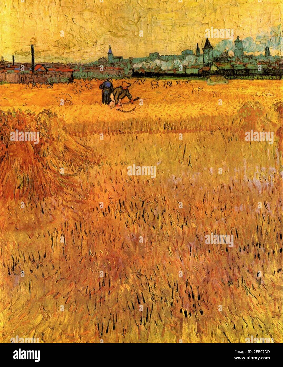 Arles view from the wheat fields hi-res stock photography and images ...