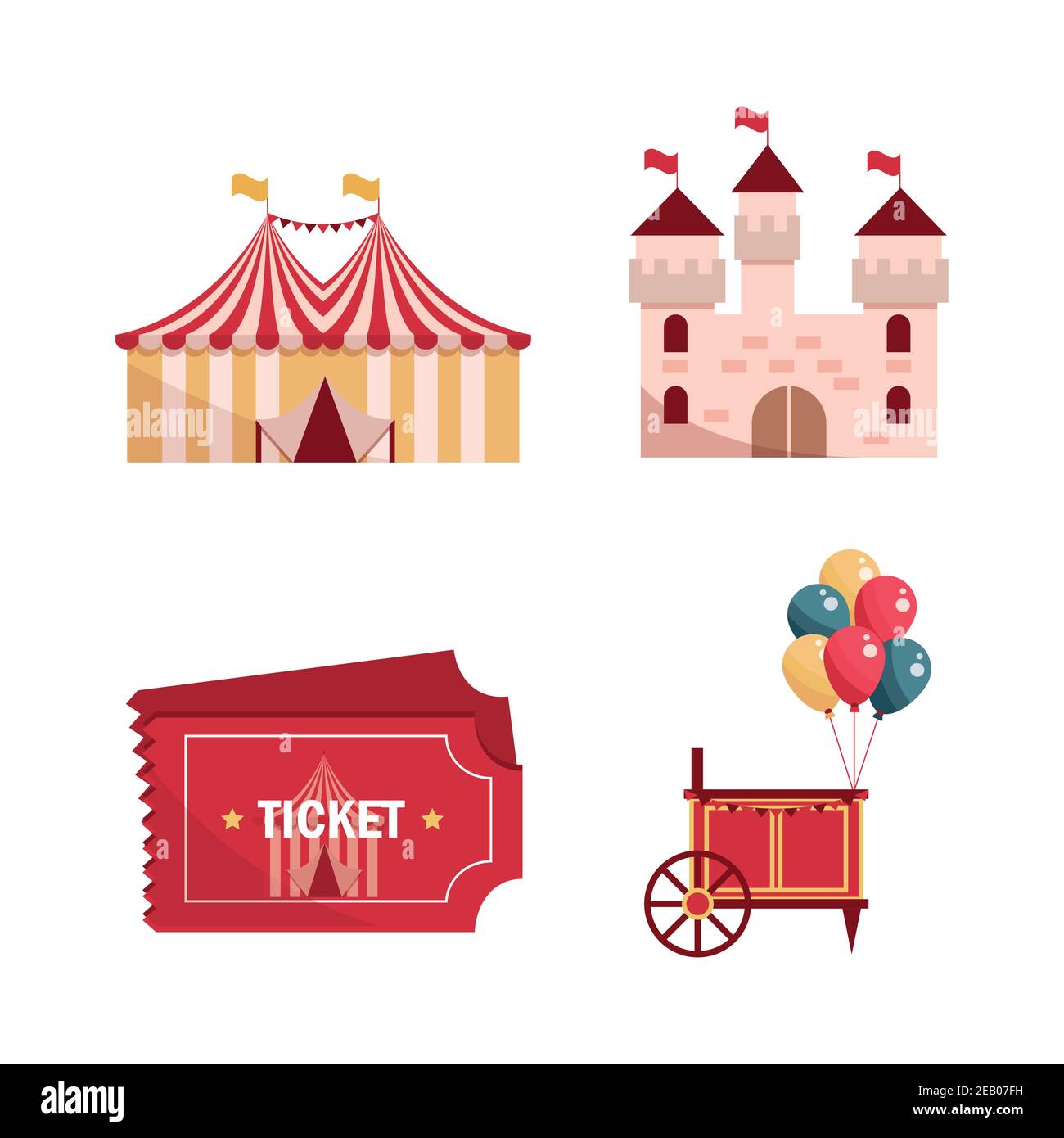 Shooting castle Stock Vector Images - Alamy