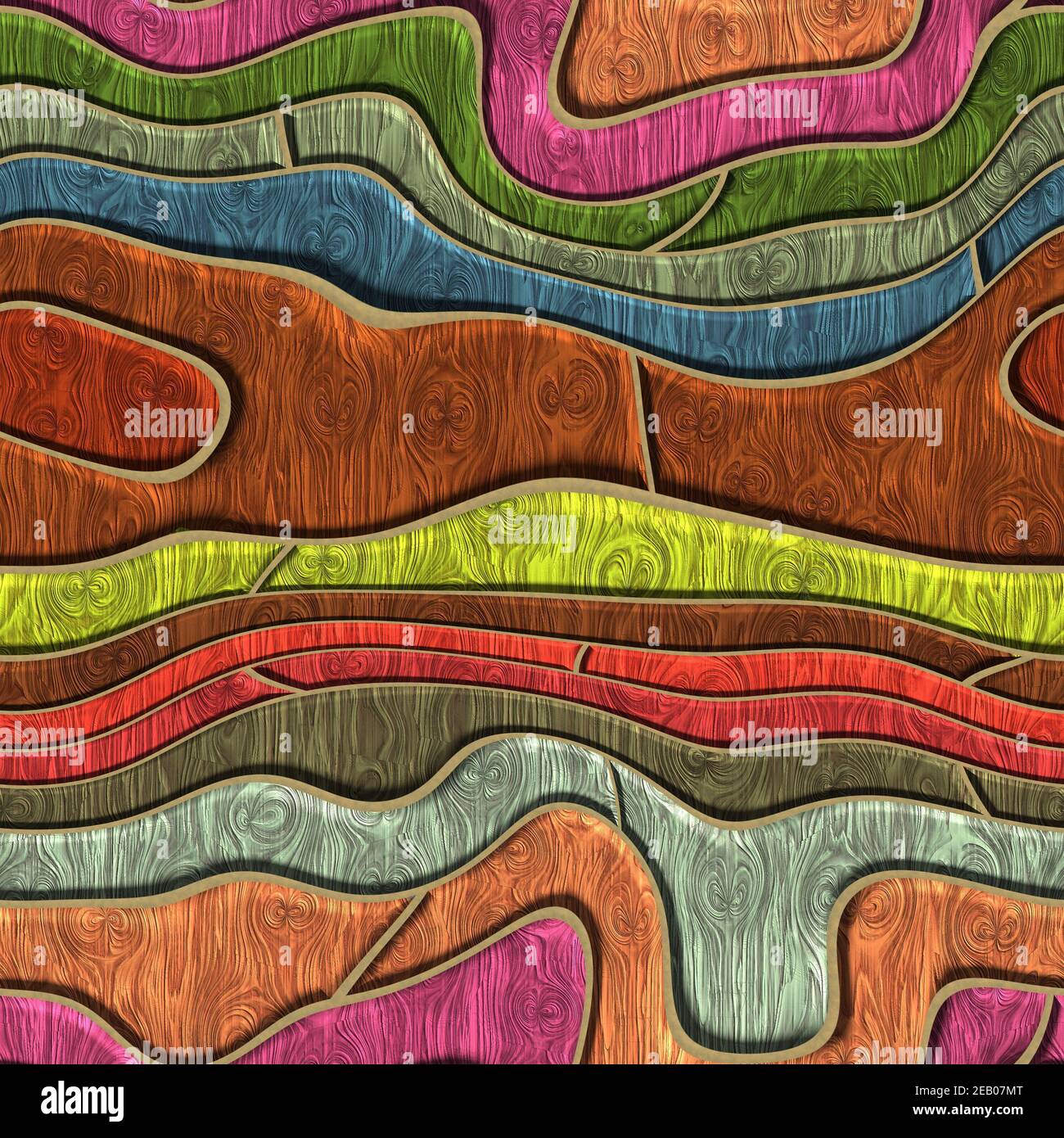 3D render seamless pave background tile with wood pattern texture Stock ...