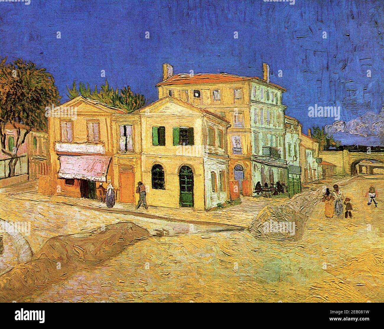 Vincent's House in Arles - The Yellow House 1880 Stock Photo - Alamy