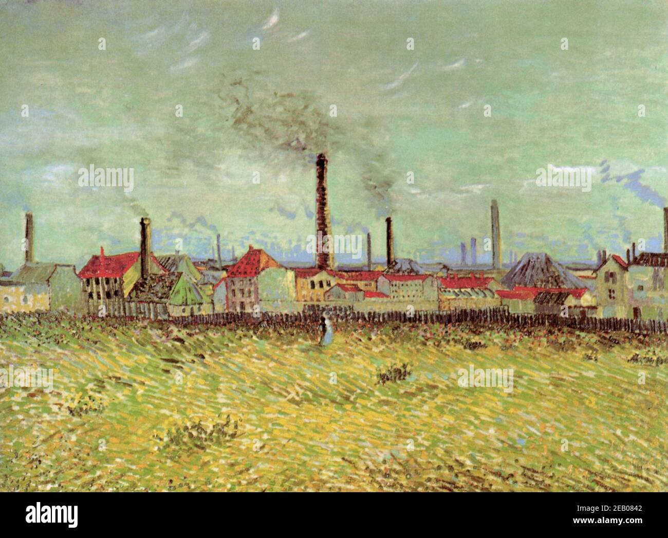 Corner of Voyer d Argenson Park at Asnieres [2] 1880 Stock Photo - Alamy