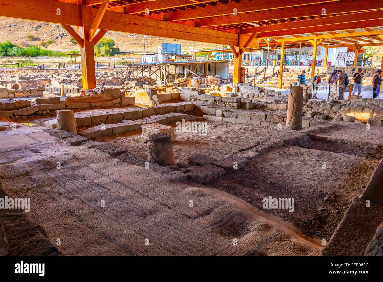 MAGDALA, ISRAEL, SEPTEMBER 15, 2018: View of the Ruins of Magdala near ...