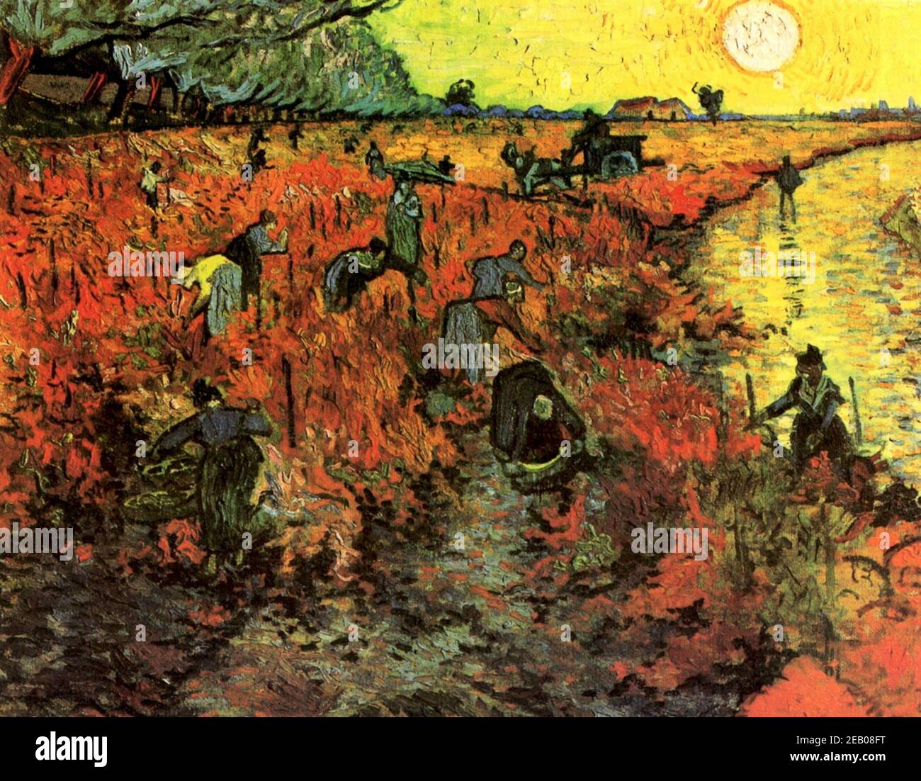 Red vineyard van gogh hi-res stock photography and images - Alamy