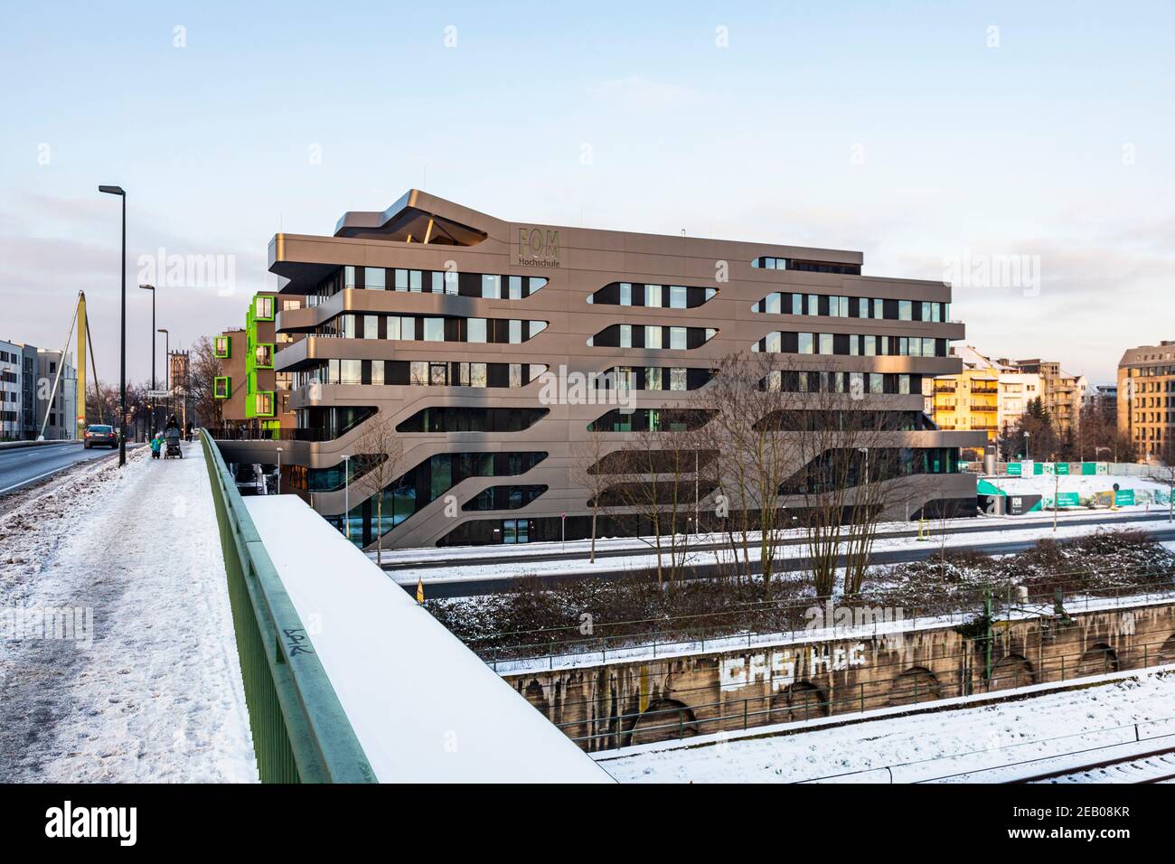 FOM Dusseldorf, university for professionals and trainees Stock Photo ...