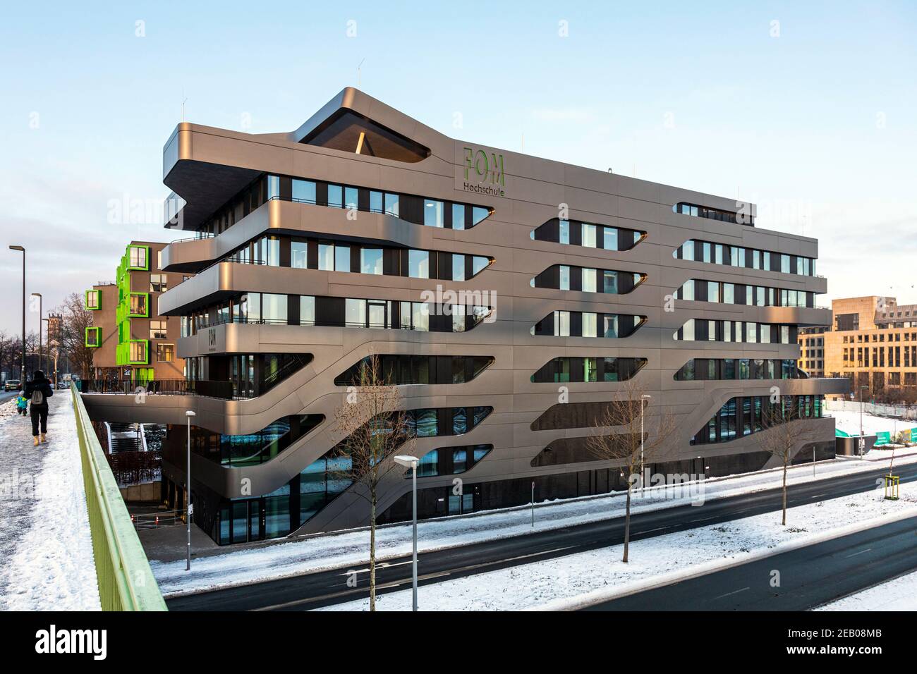 FOM Dusseldorf, university for professionals and trainees Stock Photo ...