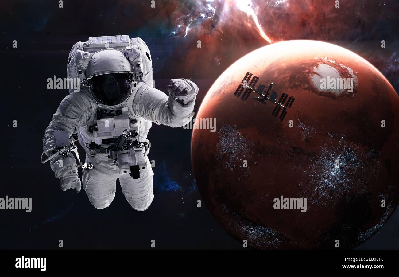 Mars Inhabited Base On Moon