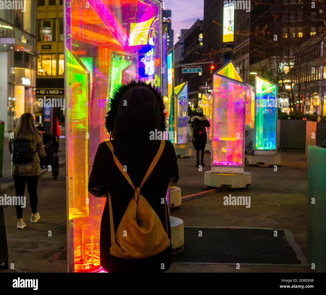 Visitors to the Garment Center in New York on Wednesday, January 13 ...