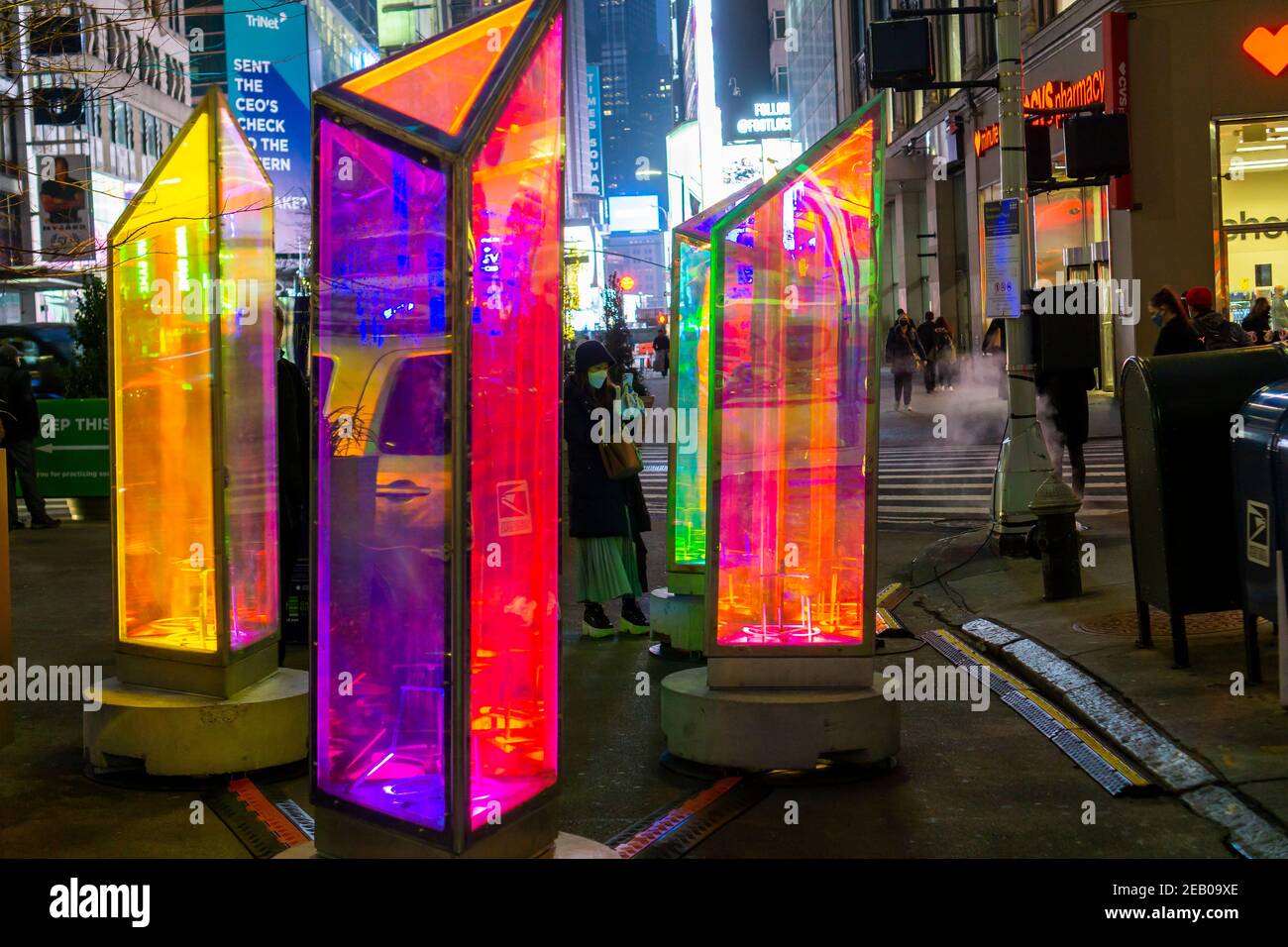 Visitors to the Garment Center in New York on Wednesday, January 13 ...