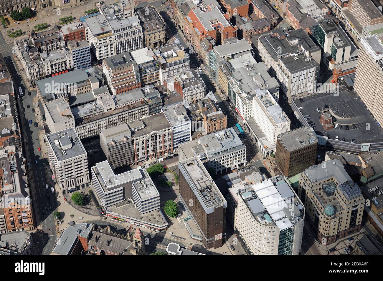 Aerial views of Leeds, including The First Direct Arena (also known as ...