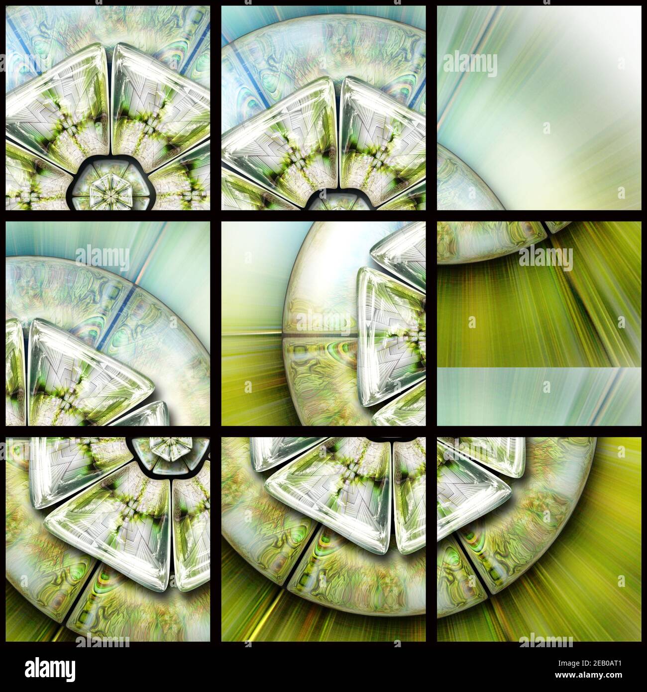 Abstract mixed art colorful illustration artworks with 3D renders Stock ...