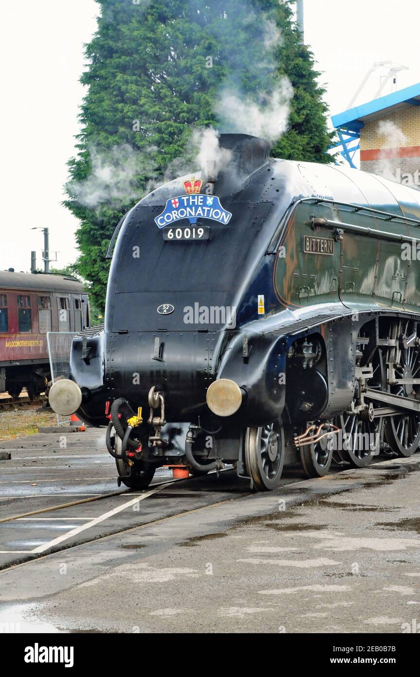 LNER Class A4 Pacific No 60019 "Bittern" outside the National Railway ...